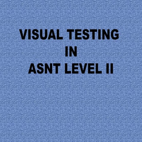 Visual Inspection and its types | PDF