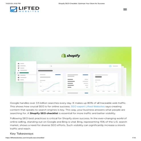 Introduction to Shopify SEO. Introduction to Shopify SEO | PDF