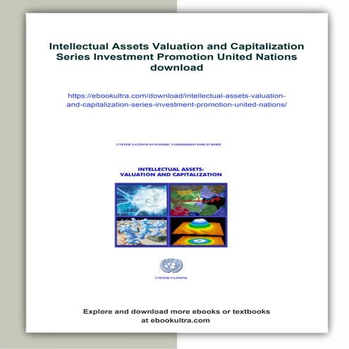 Intellectual Assets Valuation and Capitalization Series Investment ...