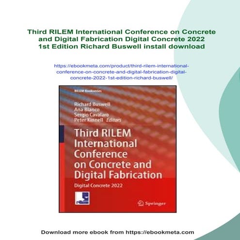 Third RILEM International Conference on Concrete and Digital ...