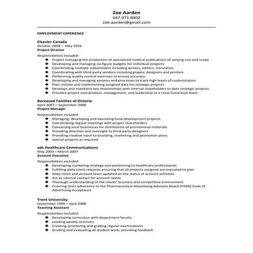 2016-09 Resume ZoeAarden - 2 | DOC
