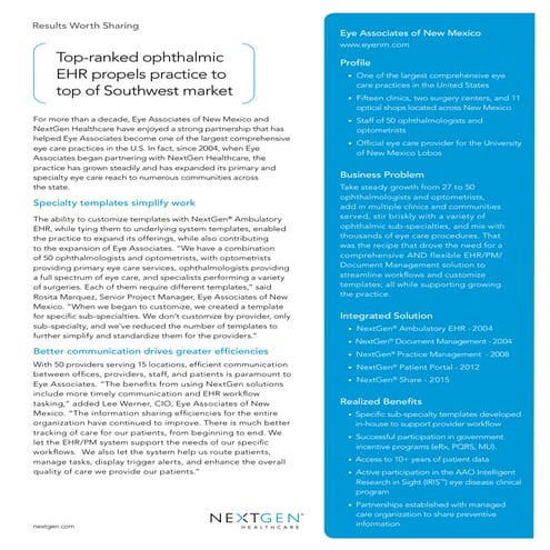 nextgen-healthcare-case-study-eye-associates-new-mexico-cs62 | PDF