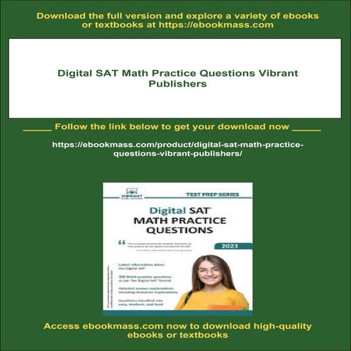 Digital SAT Math Practice Questions Vibrant Publishers | PDF