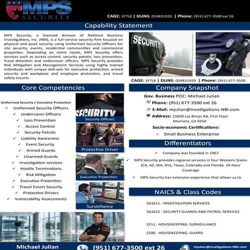 Capability Statement | PDF