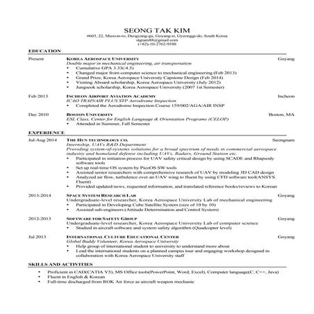 Kim_CV_2015_Regular | PDF