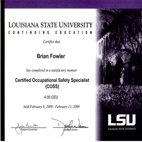 LSU-COSS | PDF
