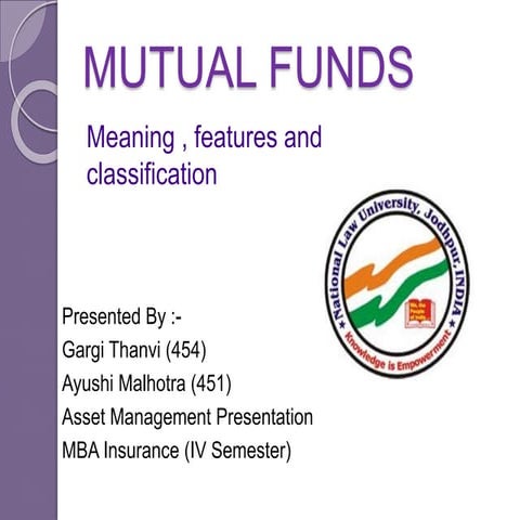 Mutual funds | PPT