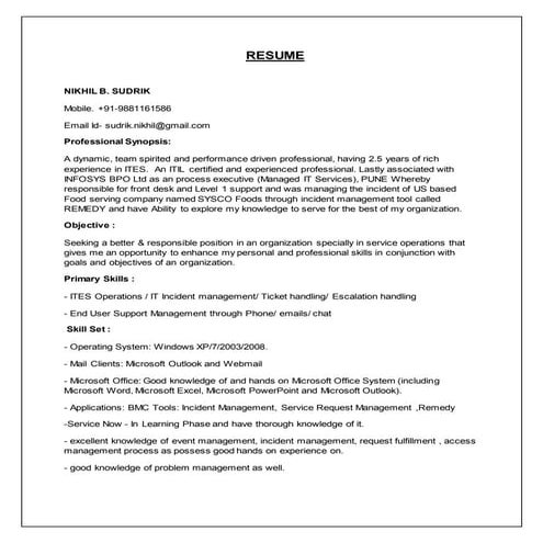 Nikhil resume | DOCX