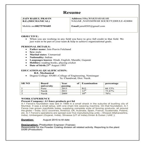 Rahul CV PDF | PDF | Logistics | Business