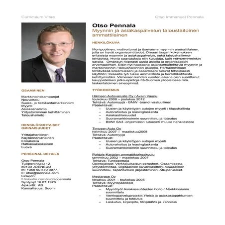 OtsoSuomi2015CV | PDF