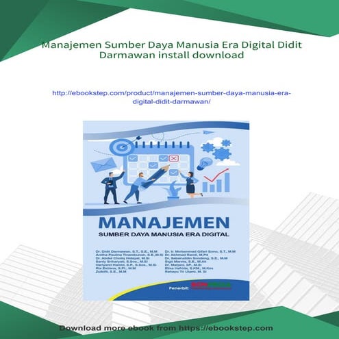 Manajemen Sumber Daya Manusia Era Digital Didit Darmawan | PDF