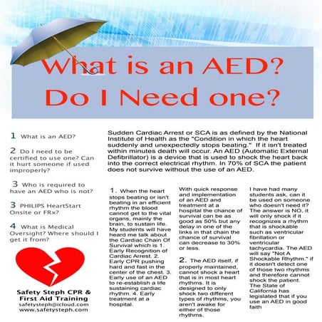 Aed awareness | PPT