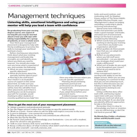 Management techniques | PDF