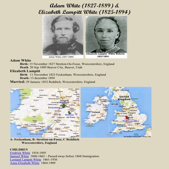 Adam & Elszabeth White 1868 Immigration | PDF