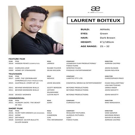 Laurent Boiteux CV July 2016 (beard) | PDF
