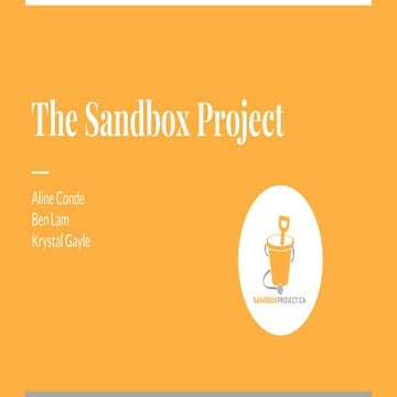 Case Study - The Sandbox Project | PPT