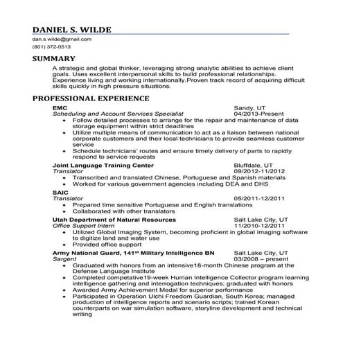 Dan Resume | PDF