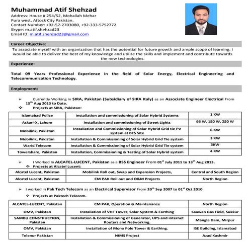 M.Atif's CV | PDF