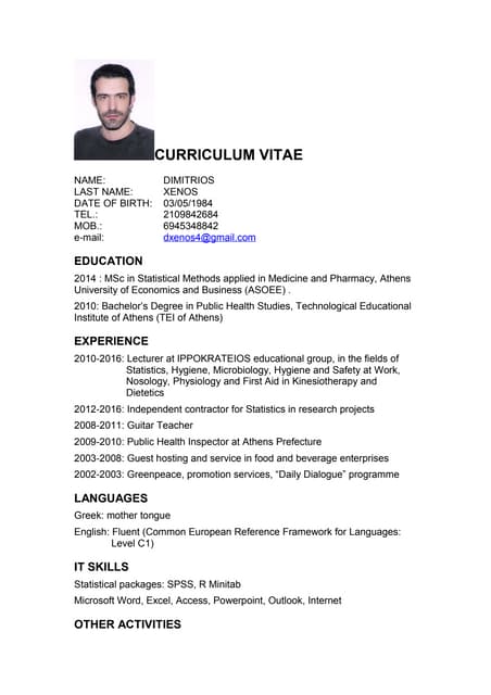 Curriculum Vitae | PDF