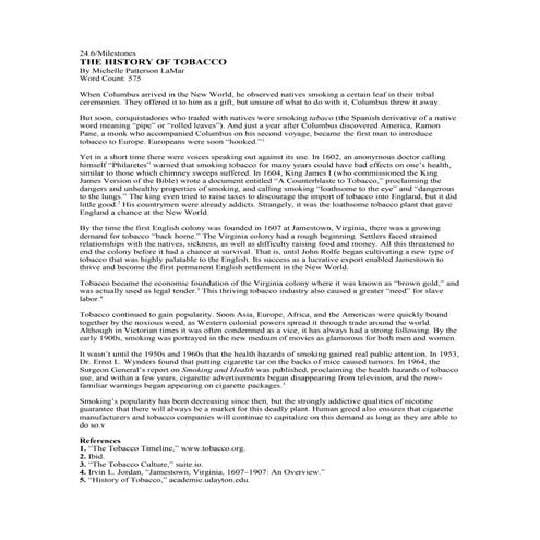 8. The History of Tobacco copyedit2 | PDF