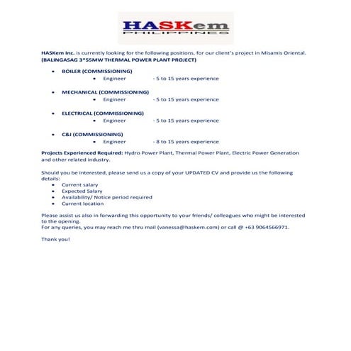 COMMISSIONING REQUIREMENT | PDF