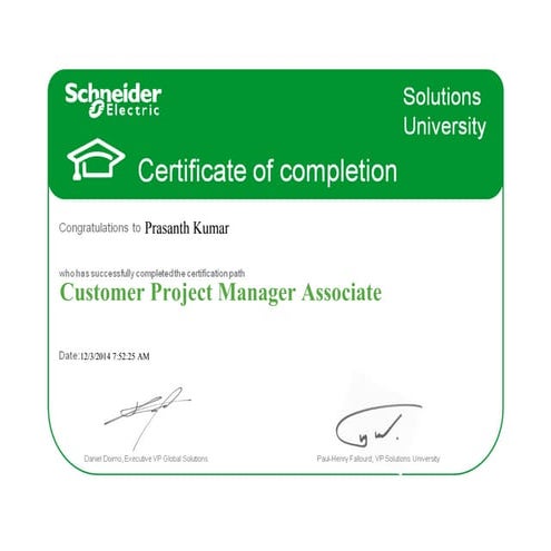 Customer Project Management Associate(CPA) | PPT