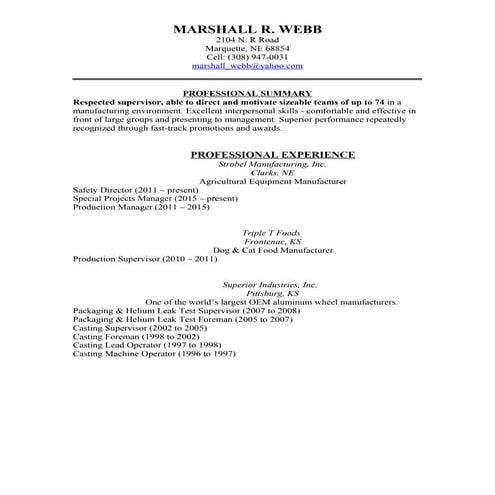 MW Resume | PDF