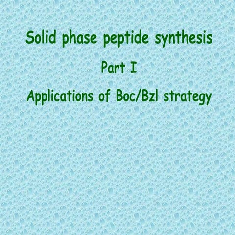 SOLID PHASE PEPTIDE SYNTHESIS | PPT