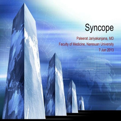 Syncope ppt | PPTX
