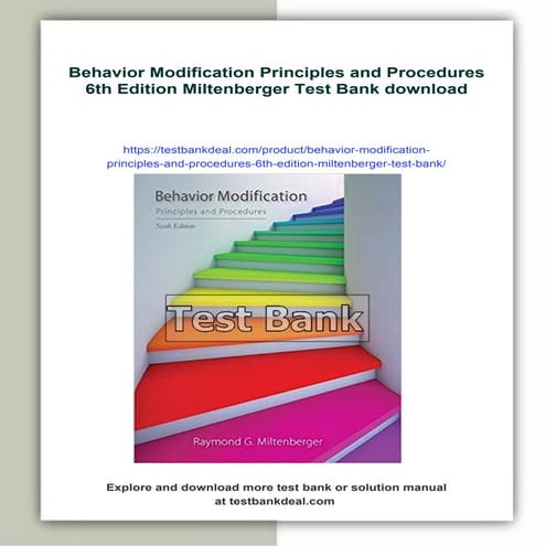 Behavior Modification Principles and Procedures 6th Edition ...
