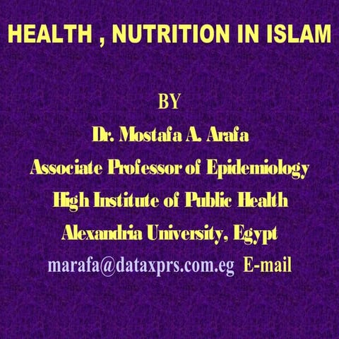 Health Nutrition In Islam | PPT