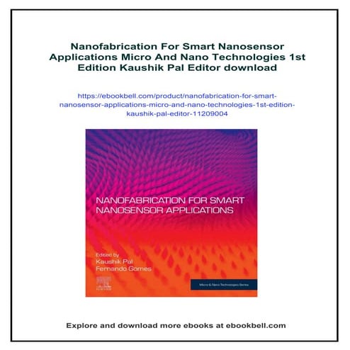 Nanofabrication For Smart Nanosensor Applications Micro And Nano ...