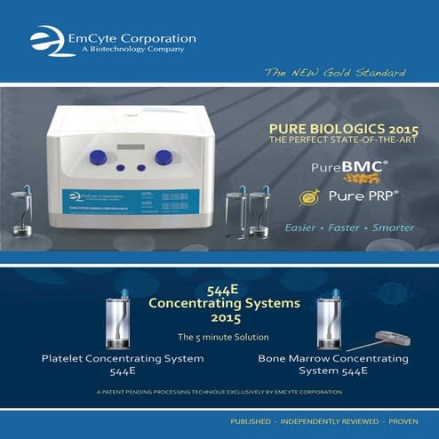 PRP EmCyte Brochure 2015 V8 Revision 1 (2) | PDF