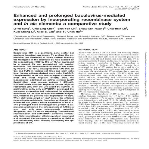 Nucl. Acids Res.-2013-Sung-e139 | PDF | Biological Sciences | Science