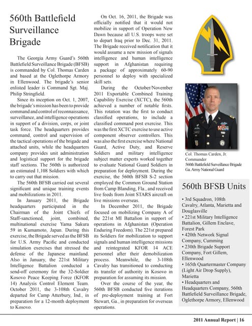 560th battlefield surveillance brigade | PDF
