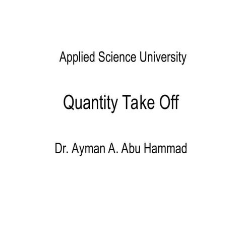 56117235-Quantity-Take-Off IN CONSTRUCTION.ppt