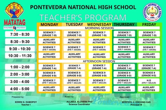 JHS Consolidated Class Program Sep. 2023 | PDF | Education industry | Industries
