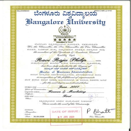 MBA certificate | PDF