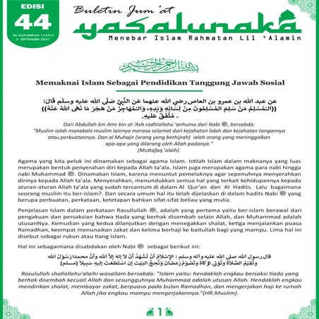 Buletin Jumat PPMI Assalaam | PDF