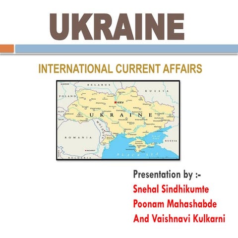 Ukraine international current affairs ppt presentation | PPTX