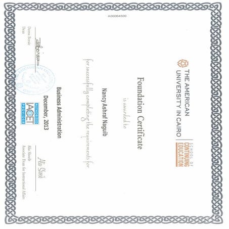 Business Administration Certificate | PDF | Business Administration ...