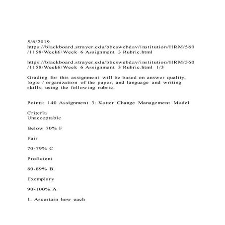 Change Management Application Paper OLCU 615 Week 8 Assignme.docx