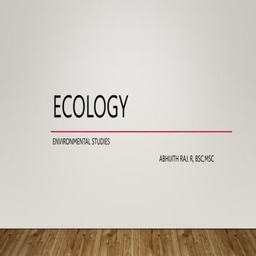 Ecology | PPT
