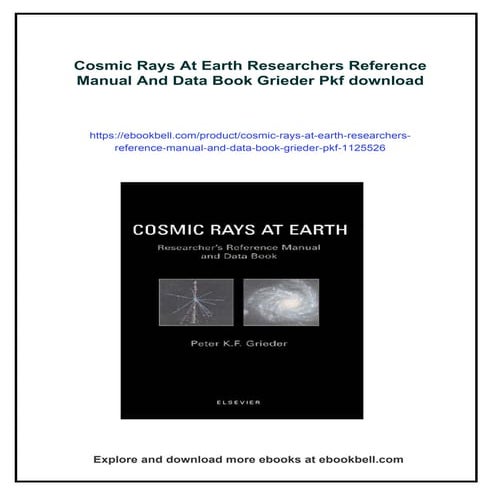 Cosmic rays | PPTX