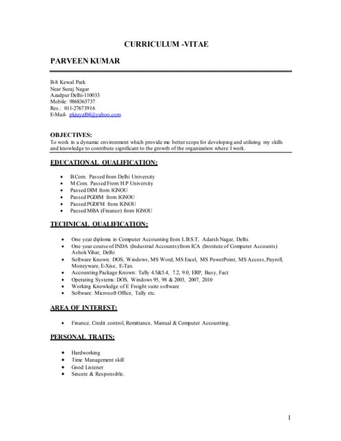 BABJI BIO-DATA | PDF