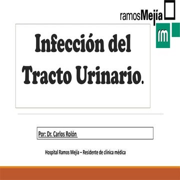 Infecciones del tracto urinario IDSA 2025 | PPTX