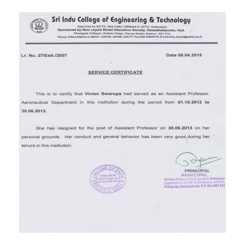 Experience Letter (1) | PDF