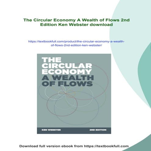 The Circular Economy A Wealth of Flows 2nd Edition Ken Webster | PDF