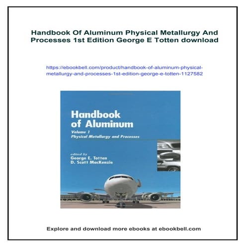 Handbook Of Aluminum Physical Metallurgy And Processes 1st Edition ...