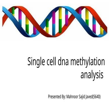 Single cell DNA analysis and its importance | PPT